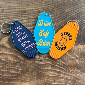 Retro Motel Keychains/ Hotel Keychains - Etsy