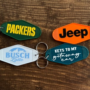 Retro Motel Keychains/ Hotel Keychains - Etsy