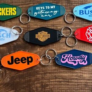 Retro Motel Keychains/ Hotel Keychains - Etsy