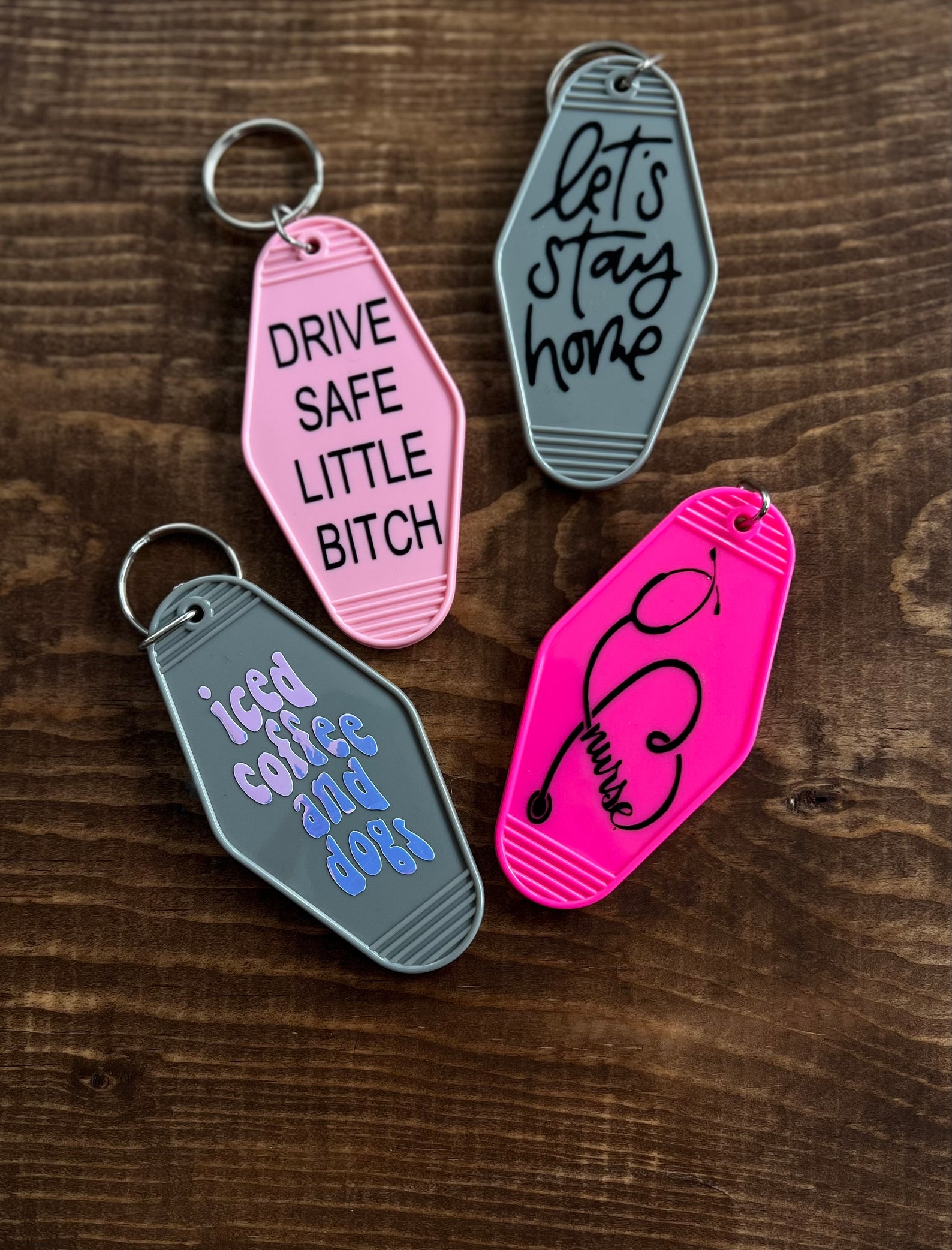 Retro Motel Keychains/ Hotel Keychains - Etsy