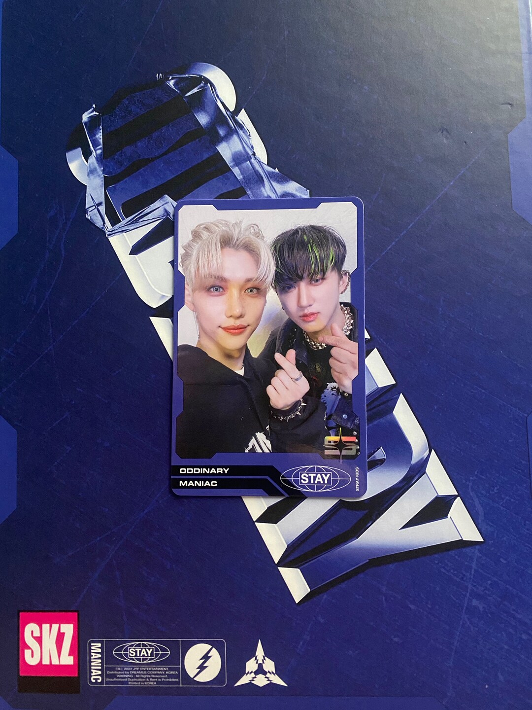Stray Kids Oddinary Scanning Version blue Official Unit Photocard ...