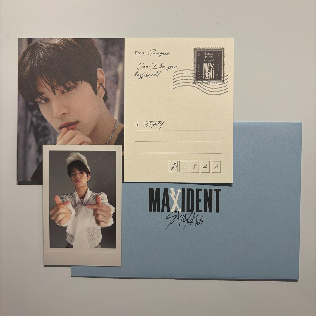 Stray Kids Maxident Official Love Letter and Polaroid Pre Order Benefit ...