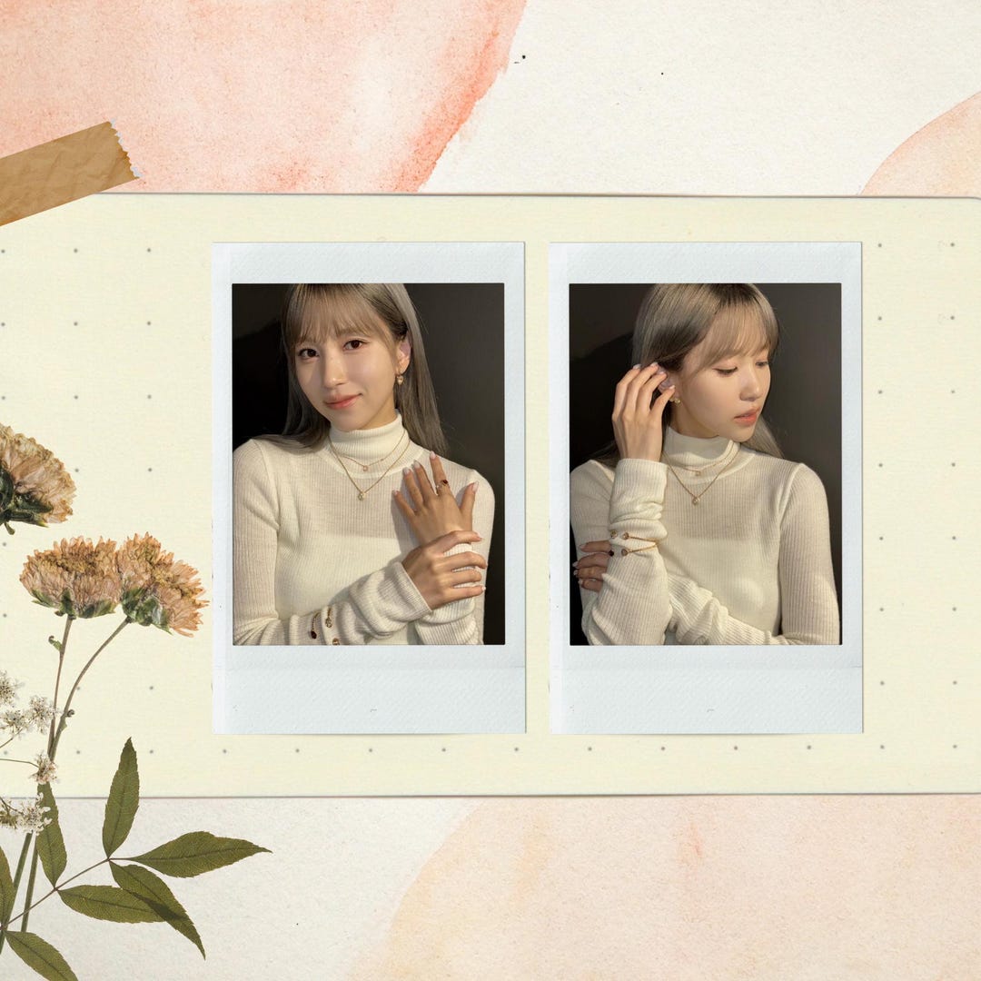 Twice Mina Girlfriend Material Polaroid - Etsy