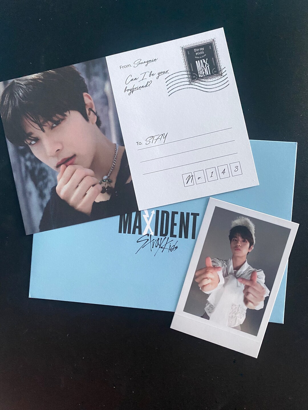 Stray Kids Maxident Official Love Letter and Polaroid Pre - Etsy