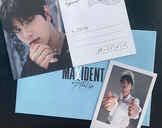 Stray Kids Maxident Official Love Letter and Polaroid Pre Order Benefit ...