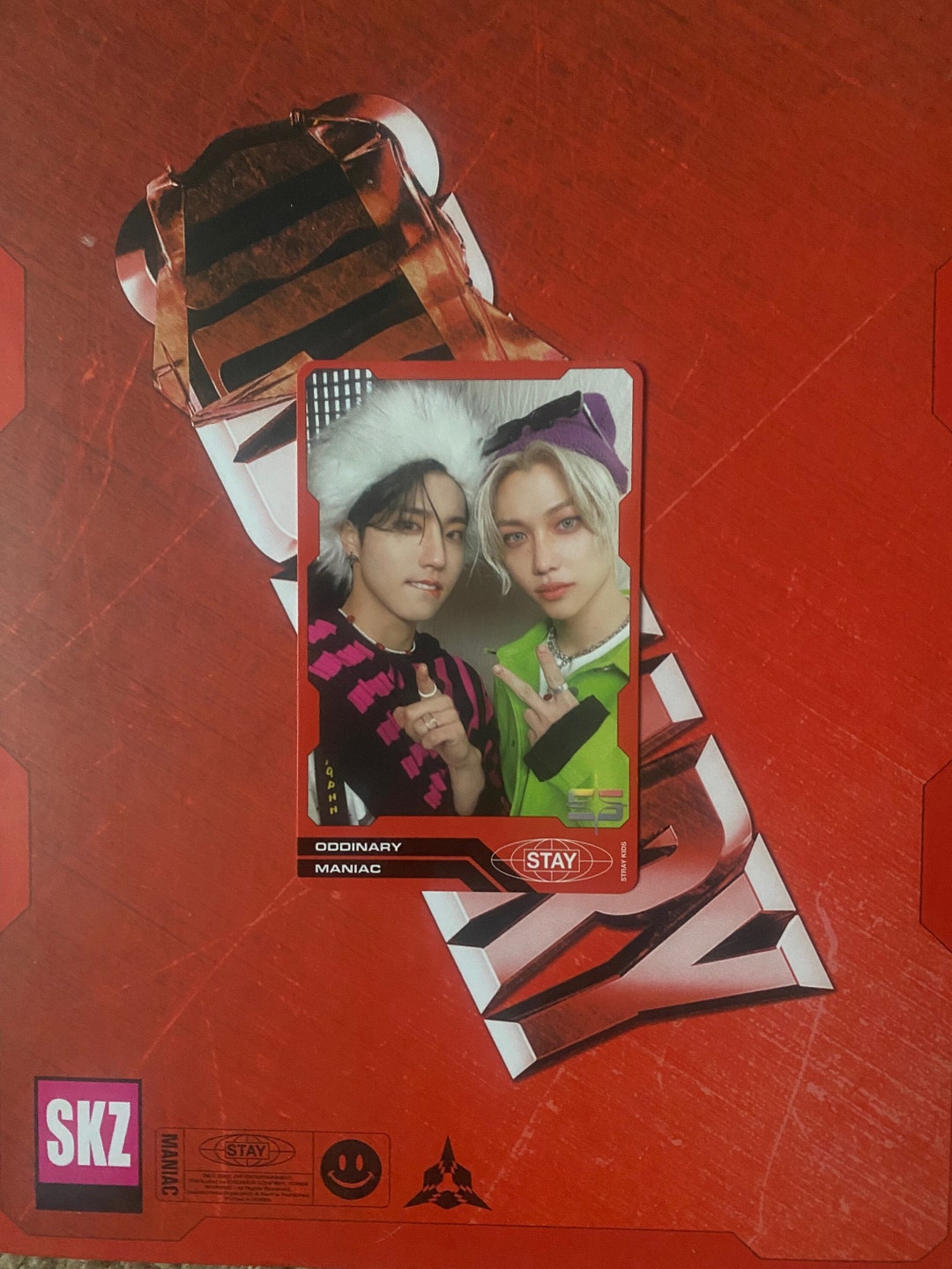 Stray Kids Oddinary Mask off Version (orange) Official Unit Photocard ...