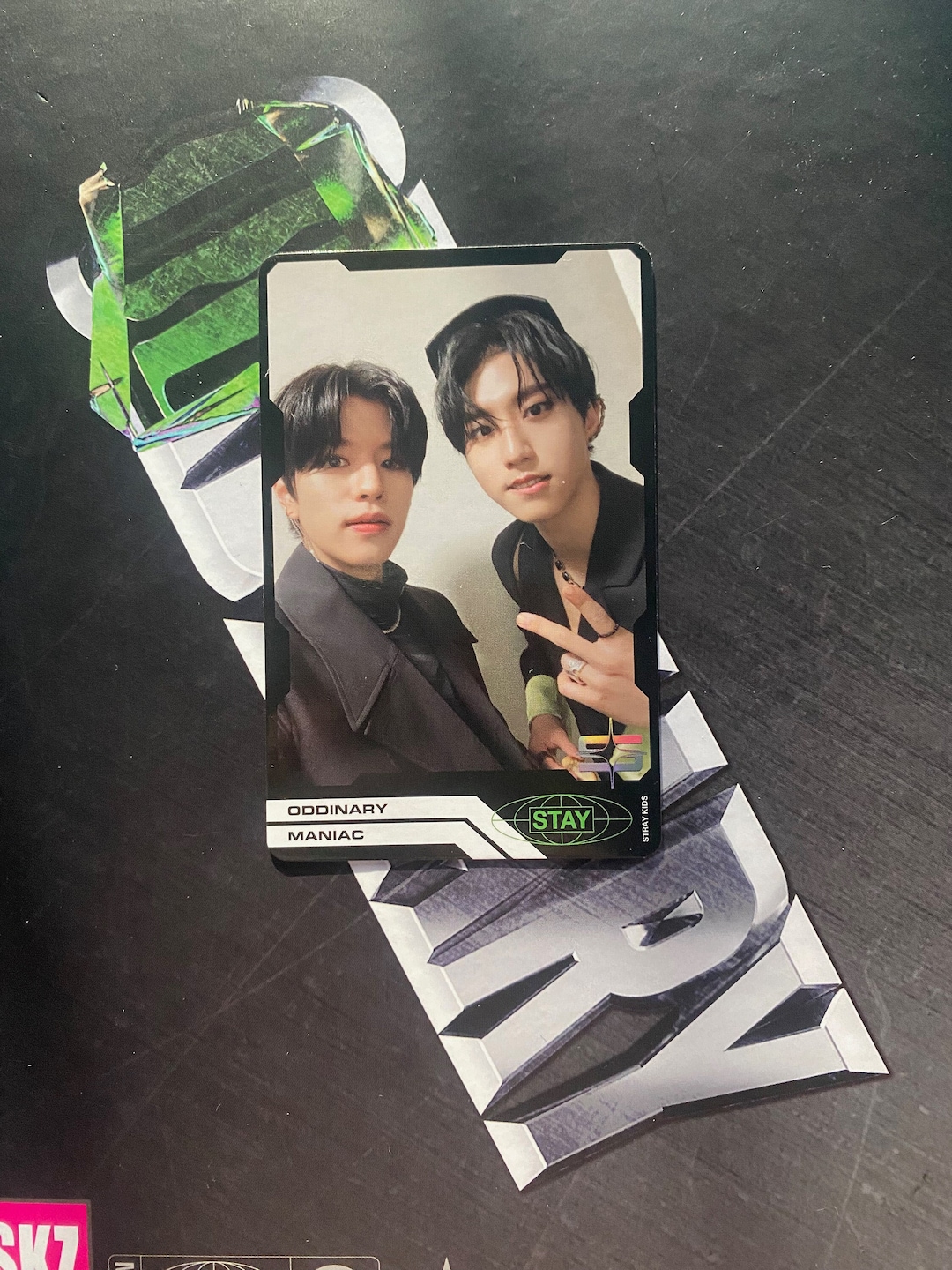 Stray Kids Oddinary Frankenstein Version black Official Unit Photocard ...