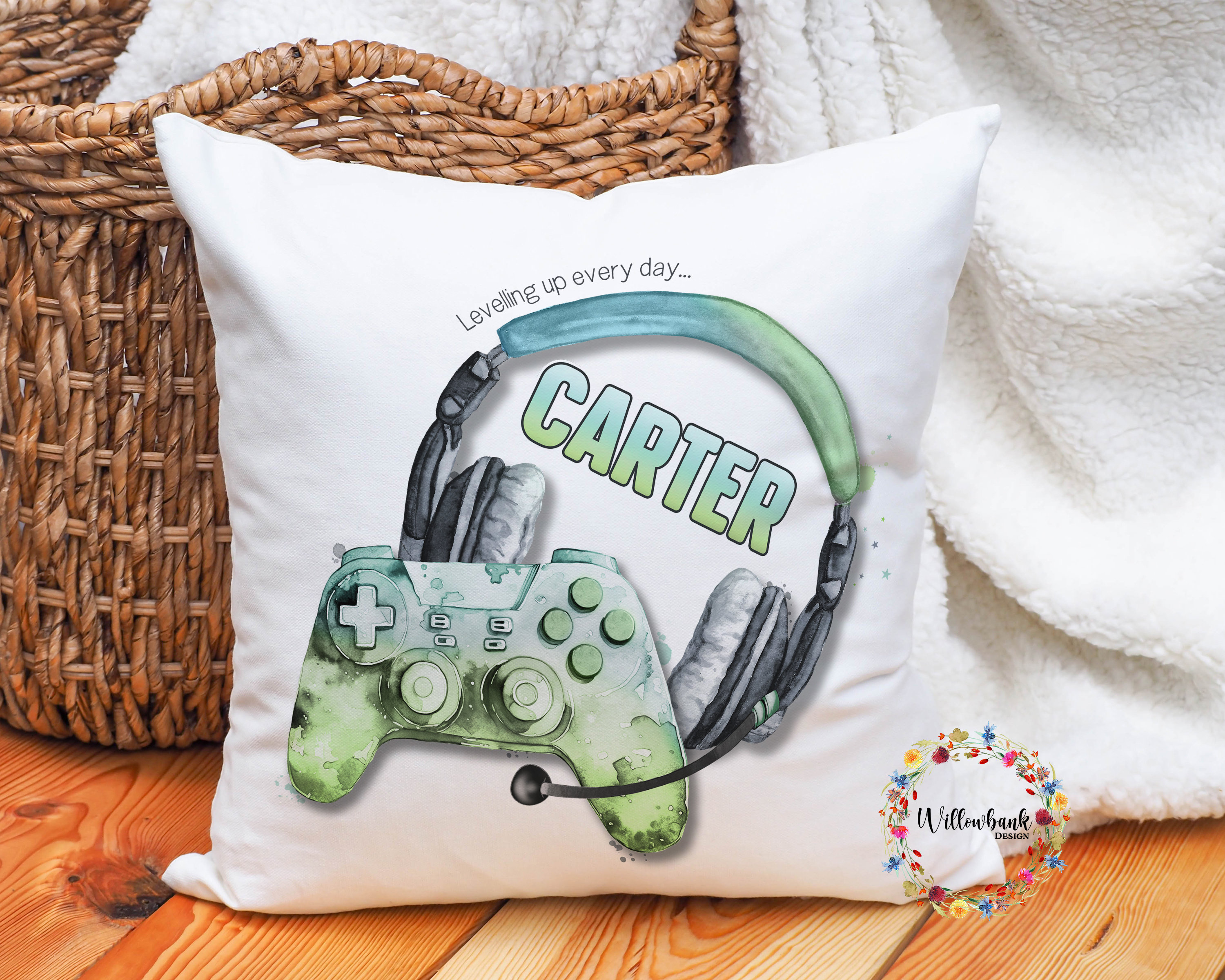 Personalised Gamer Cushion L Gamer Gift L Gaming Present L Christmas ...