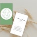 Minimal Vertical Calling Card Template, Printable Modern Business Card ...