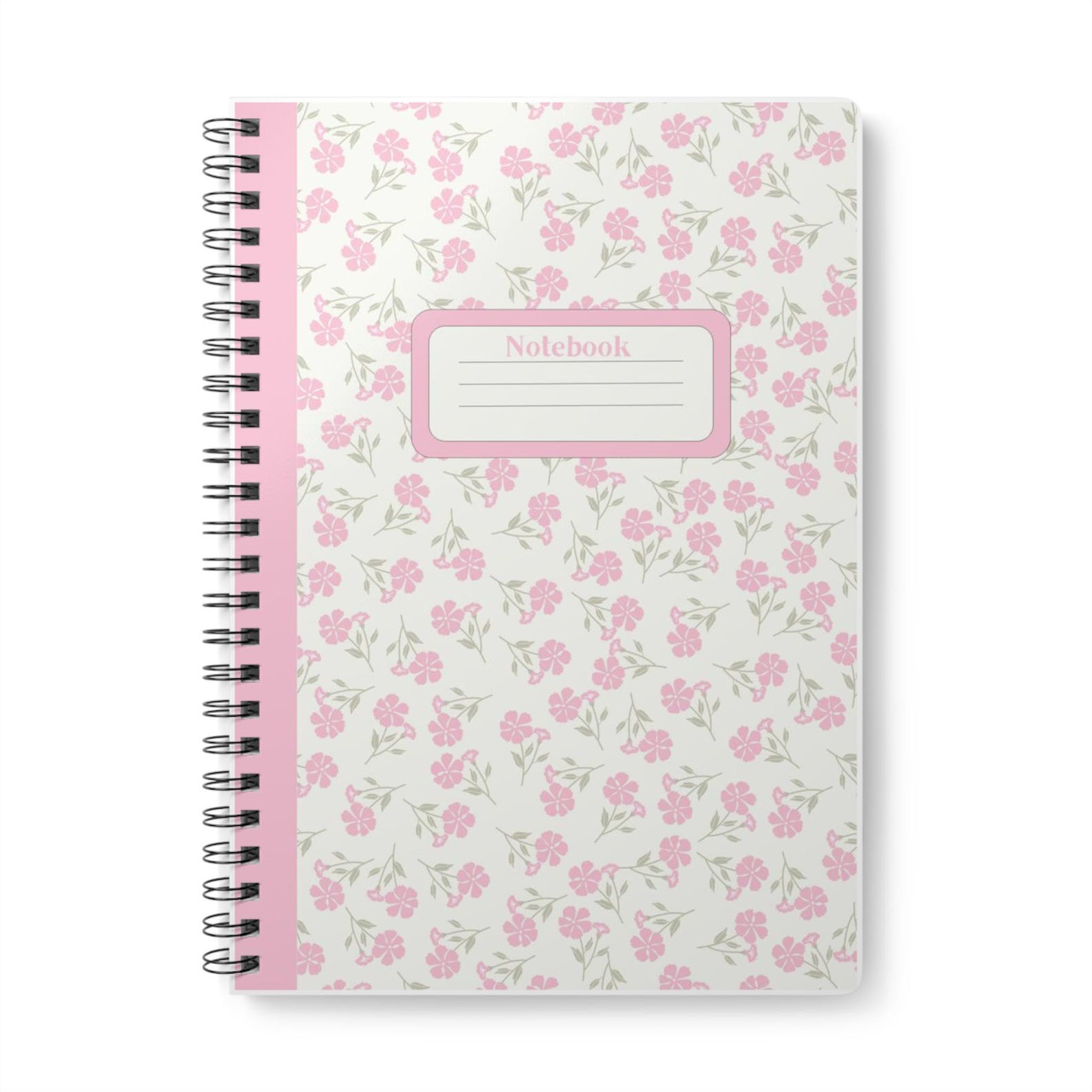 Floral Wirobound Notebook - Perfect for Journaling, Note Taking, School ...