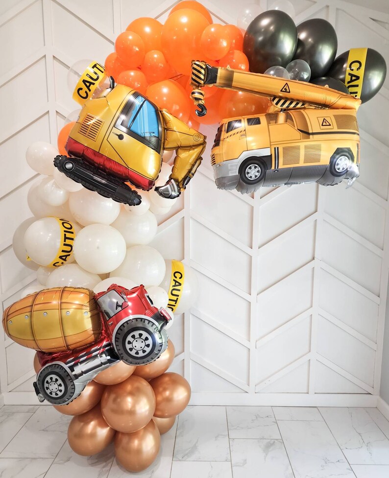 Construction Theme Balloon Garland Little Digger - Etsy