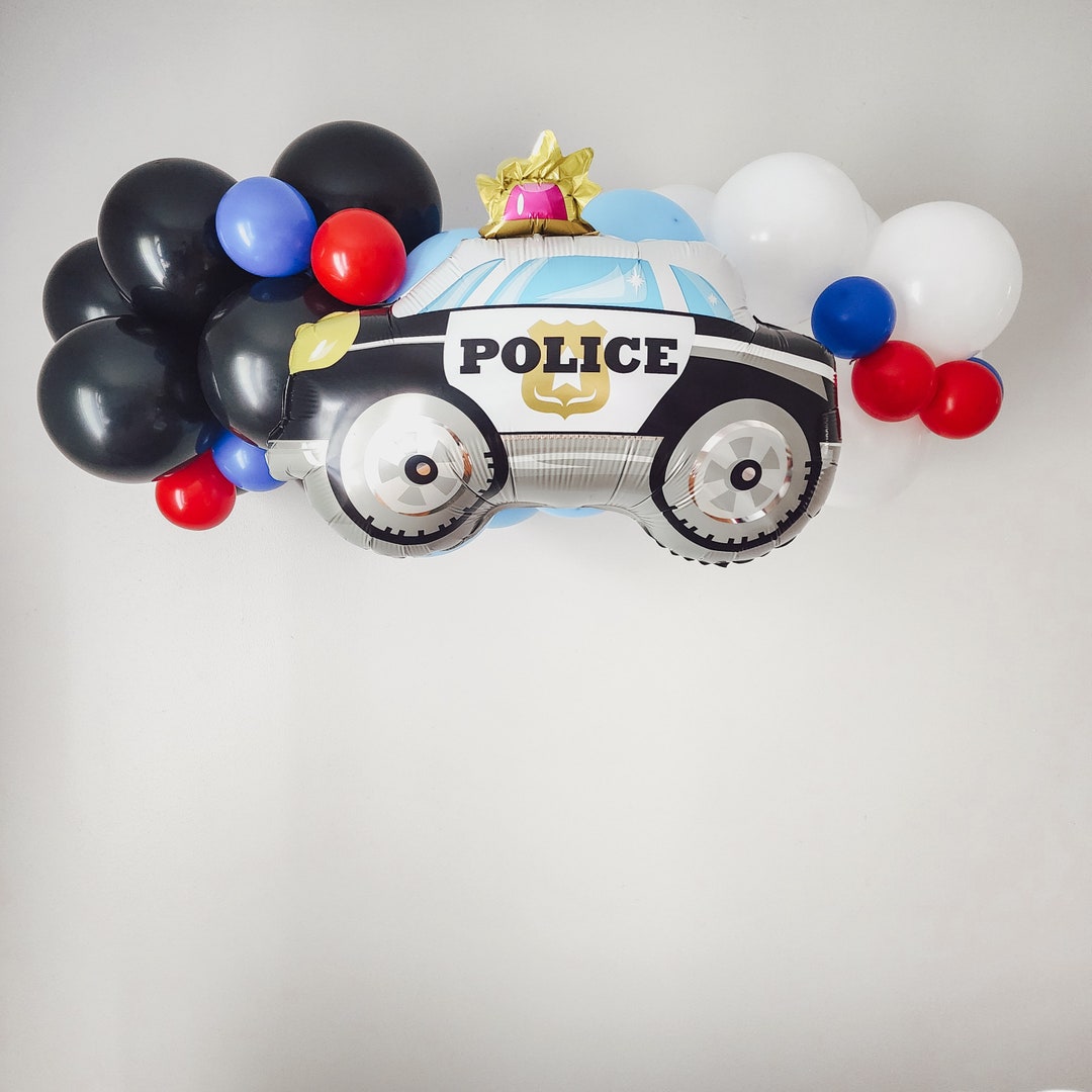 Police Theme Balloon Arch Kit - Easy to Assemble, Tutorial Video ...