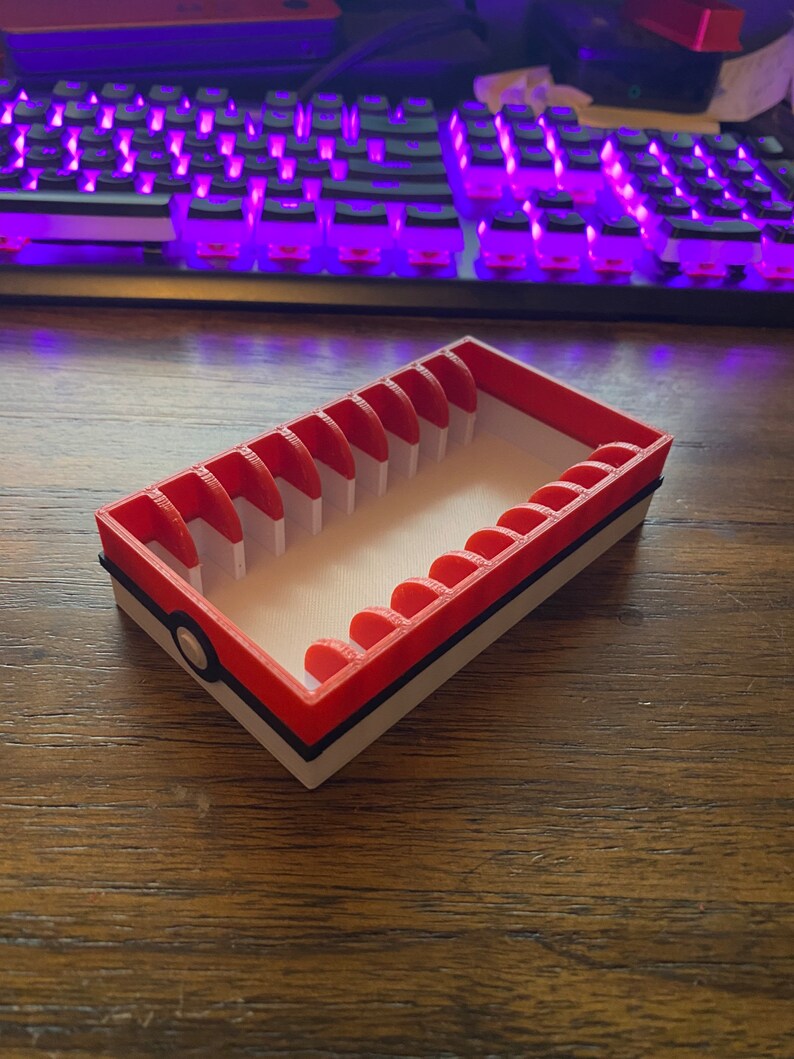 Gameboy Color Advance Game Cartridge Holder Organizer Pokémon Pokéball ...