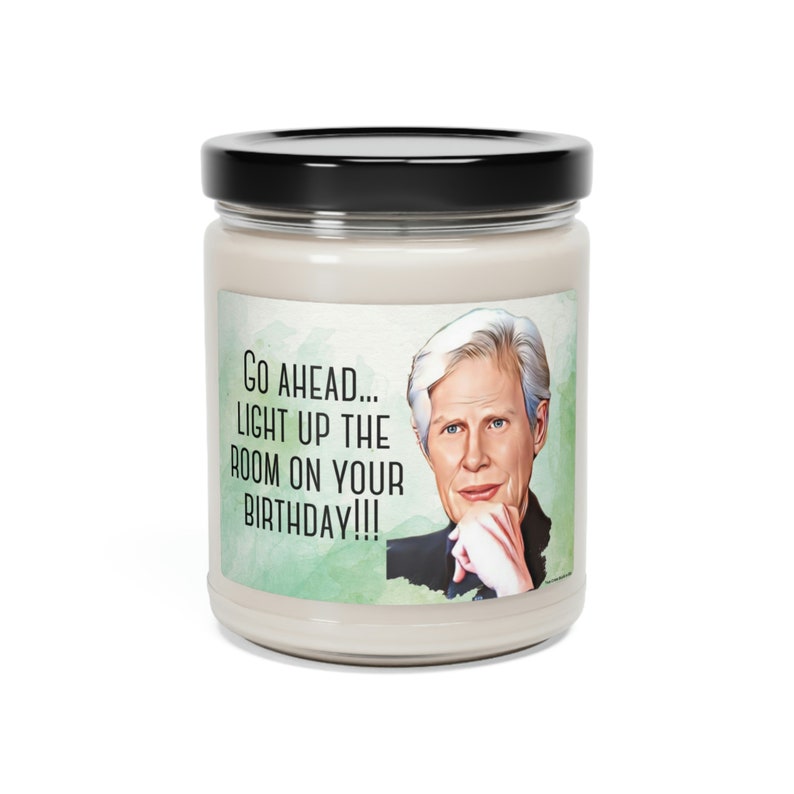 Keith Morrison Light up the Room Birthday 9oz Glass Jar Scented Soy ...