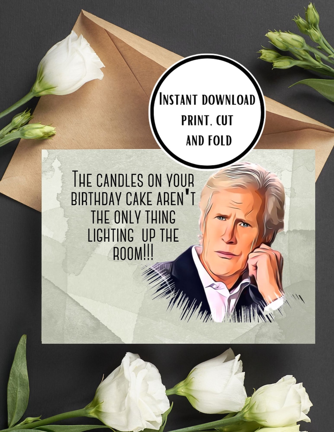Keith Morrison Light up the Room Card, 5x7 Printable Greeting Card ...