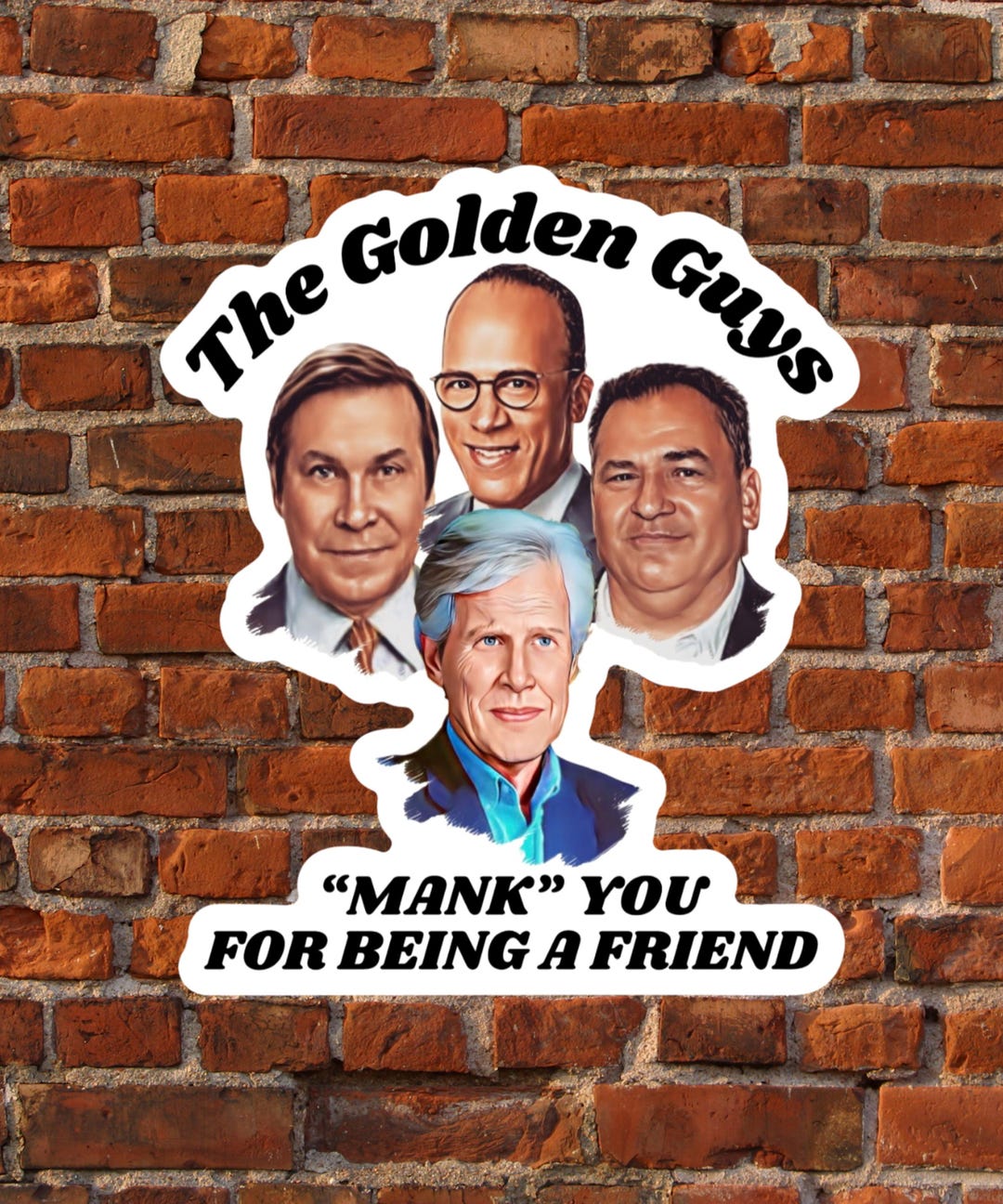 Dateline Golden Guys, Mank You for Being A Friend Sticker, True Crime ...