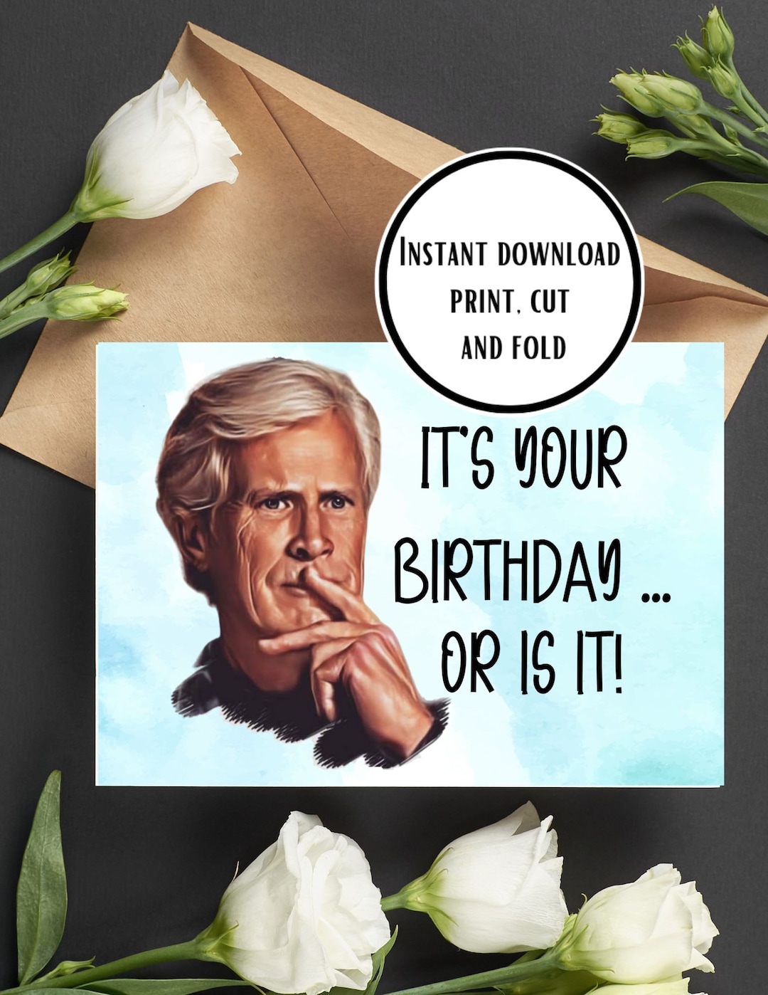 Keith Morrison It's Your Birthday or is It Card, 5x7 Printable Greeting ...