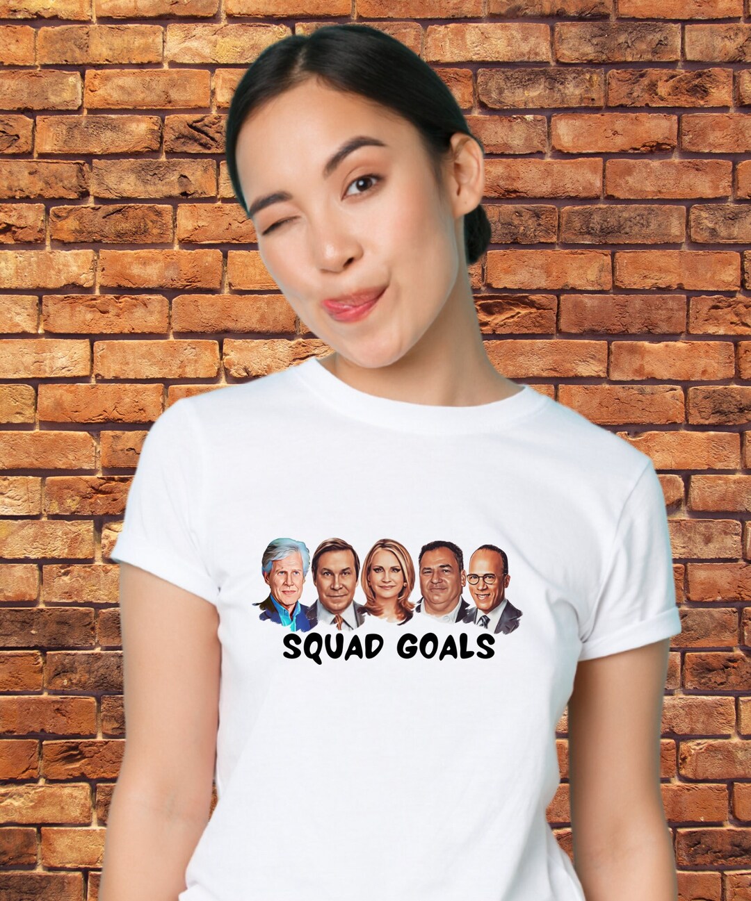 Dateline Cast Squad Goals Adult Unisex Tshirt, Keith Morrison, True ...