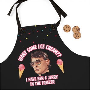 Jeffrey Dahmer Cooking BBQ Apron, Ice Cream, True Crime Fan Gift, Funny ...
