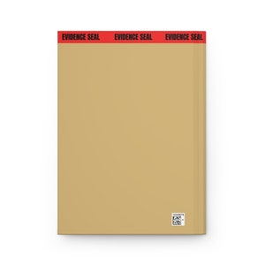 Evidence Matte Hardcover Journal, Daily Use Notebook, Crime Show Fan ...