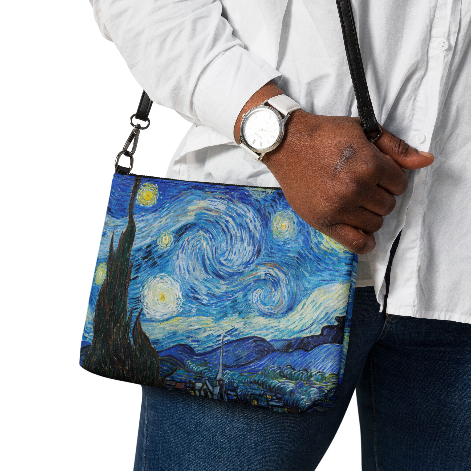 Starry Night by Vincent Van Gogh Crossbody Bag, Wristlet, Clutch Purse ...