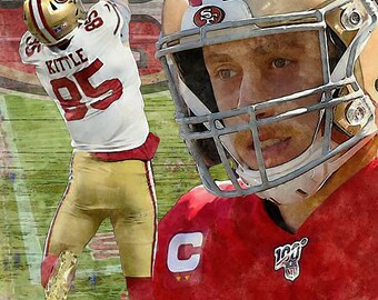 George Kittle Art - Etsy