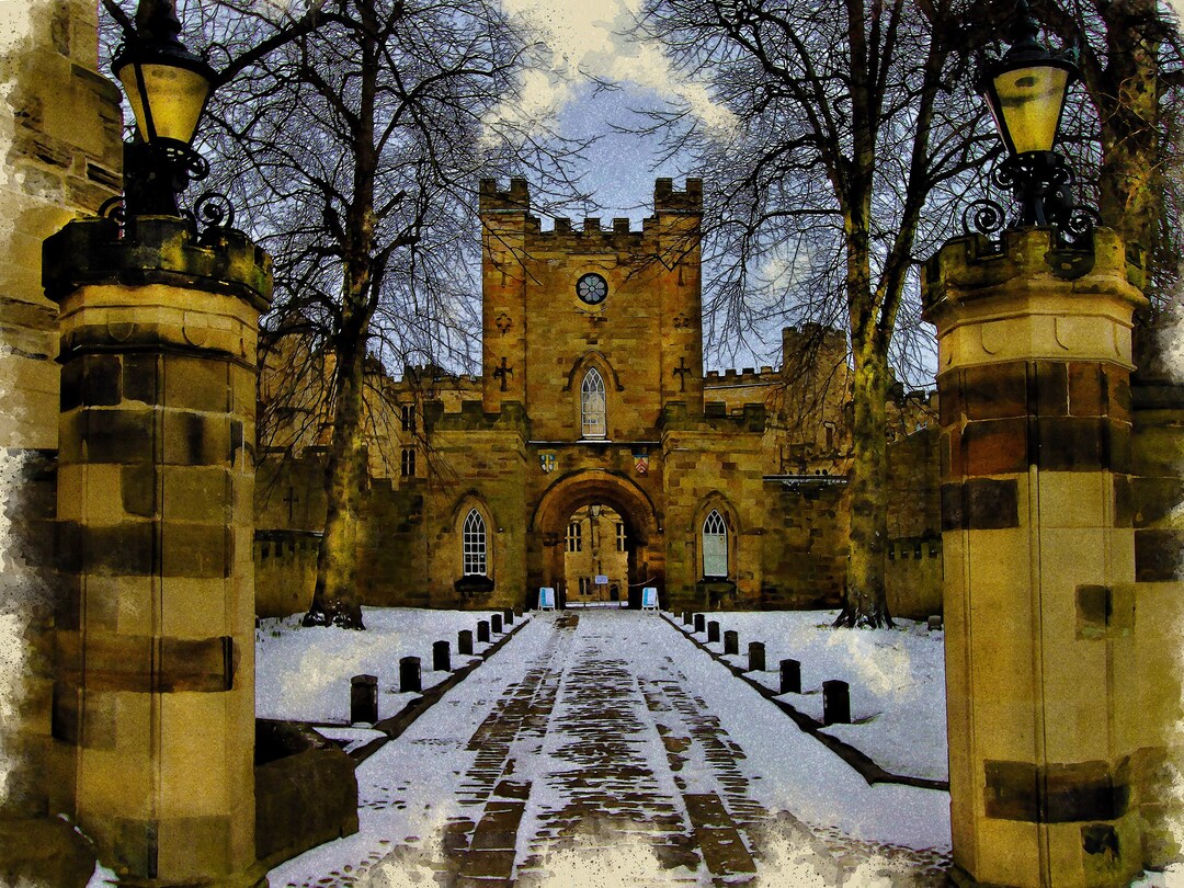 Durham Castle Britannia Series durham Watercolor - Etsy
