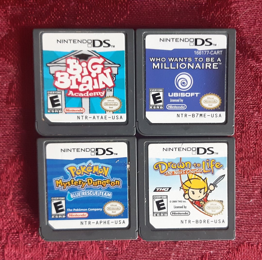 Nintendo DS Game Cartridges: Pokemon, Big Brain Academy - Etsy