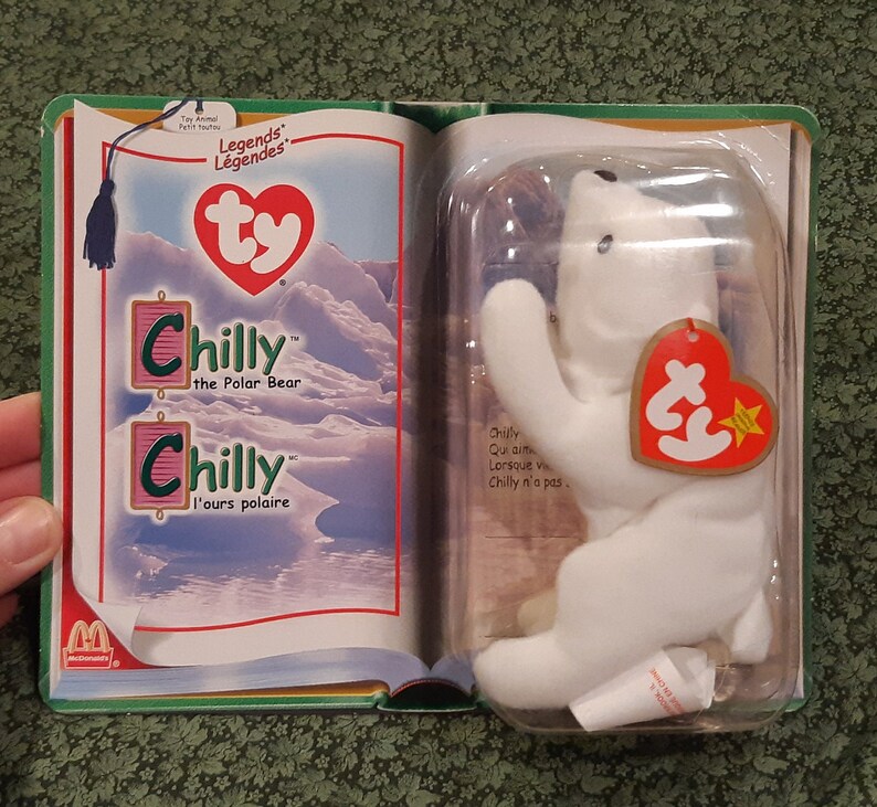 Ty Beanie Baby - Chilly the Polar Bear - New in Package Toy - Vintage ...