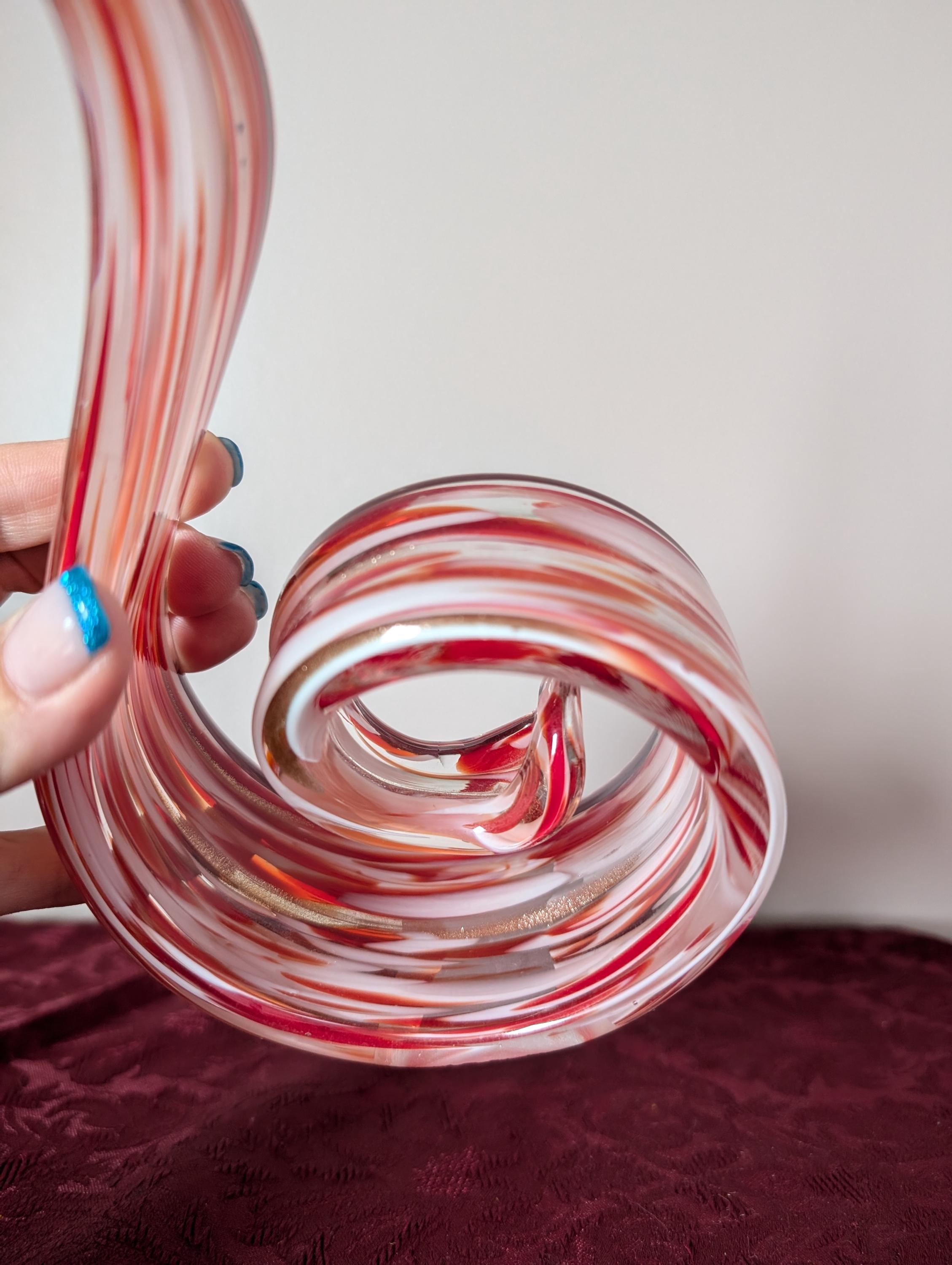 Blown Glass Art Fire Art Sculpture Murano Style Glass Art Blown Glass ...