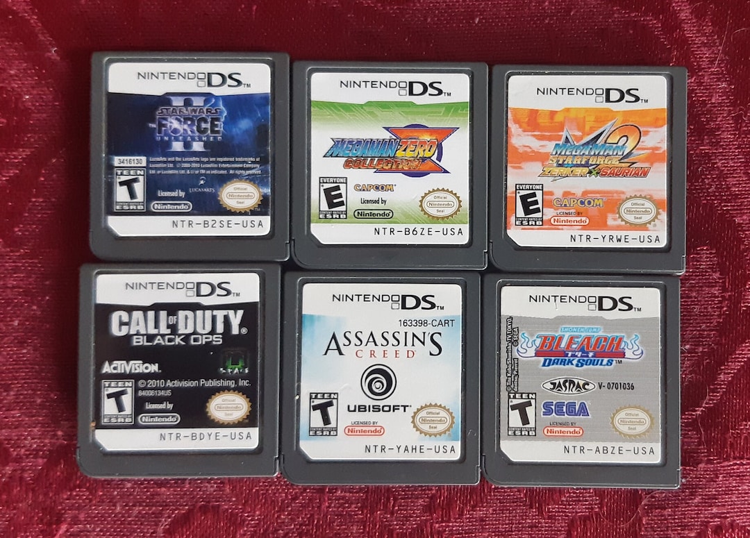 Nintendo DS Games. Nintendo DS Cartridges. Vintage Video Games. - Etsy