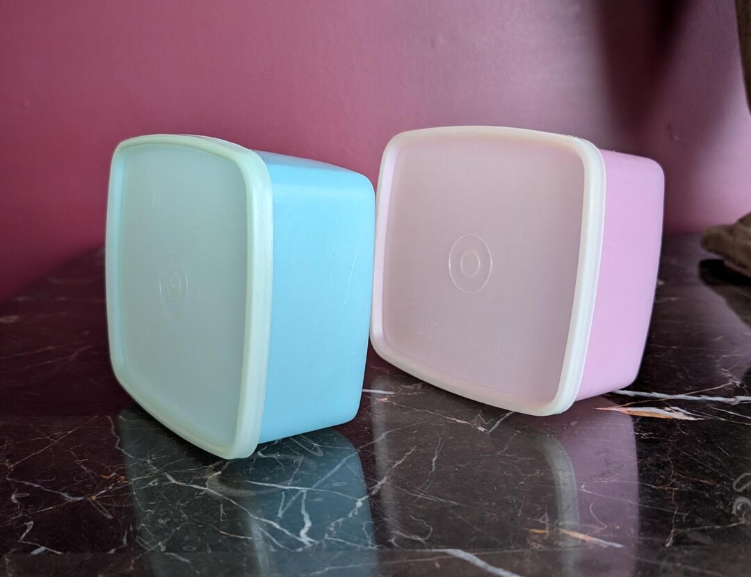 Vintage Tupperware Containers Pink Tupperware Blue Tupperware Food ...