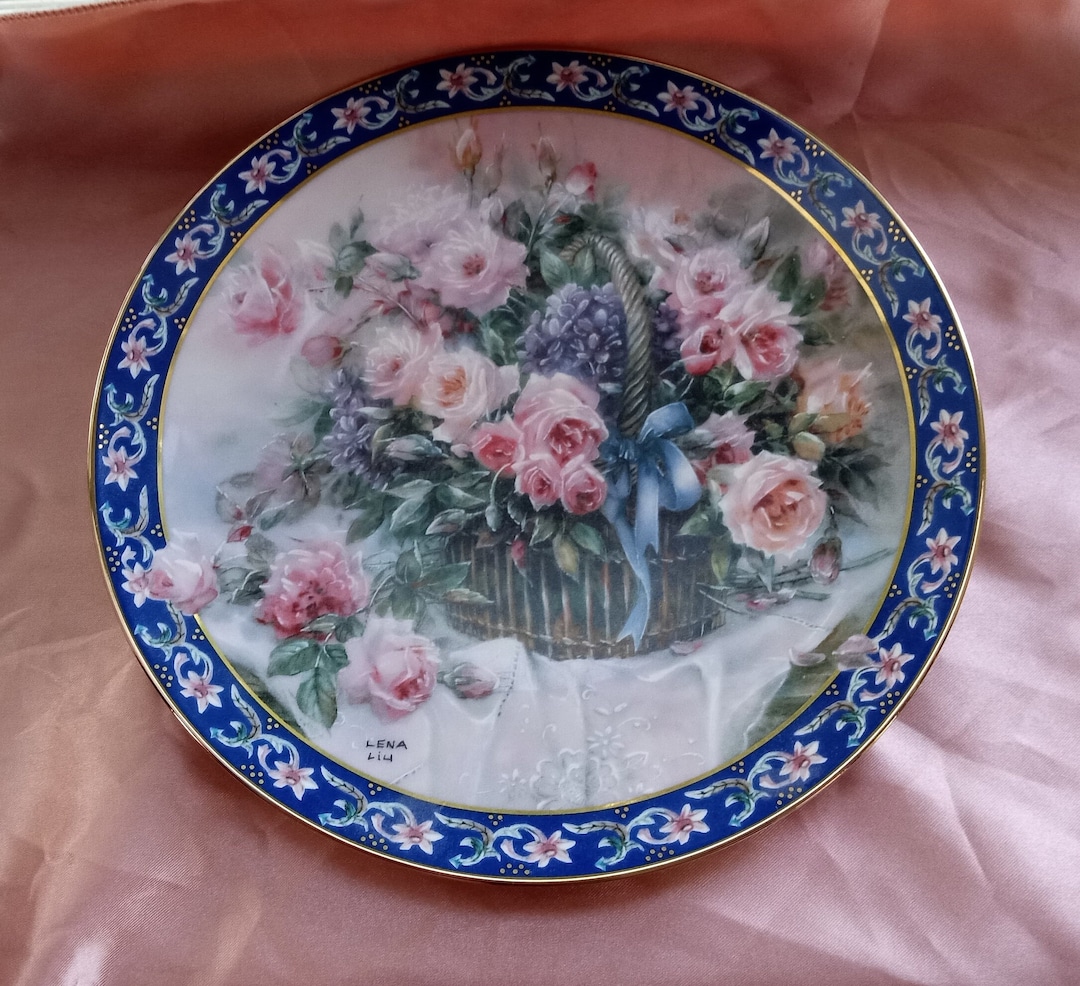 Lena Liu Roses Collector Plate: W.S. George First Issue, 1992 - Etsy