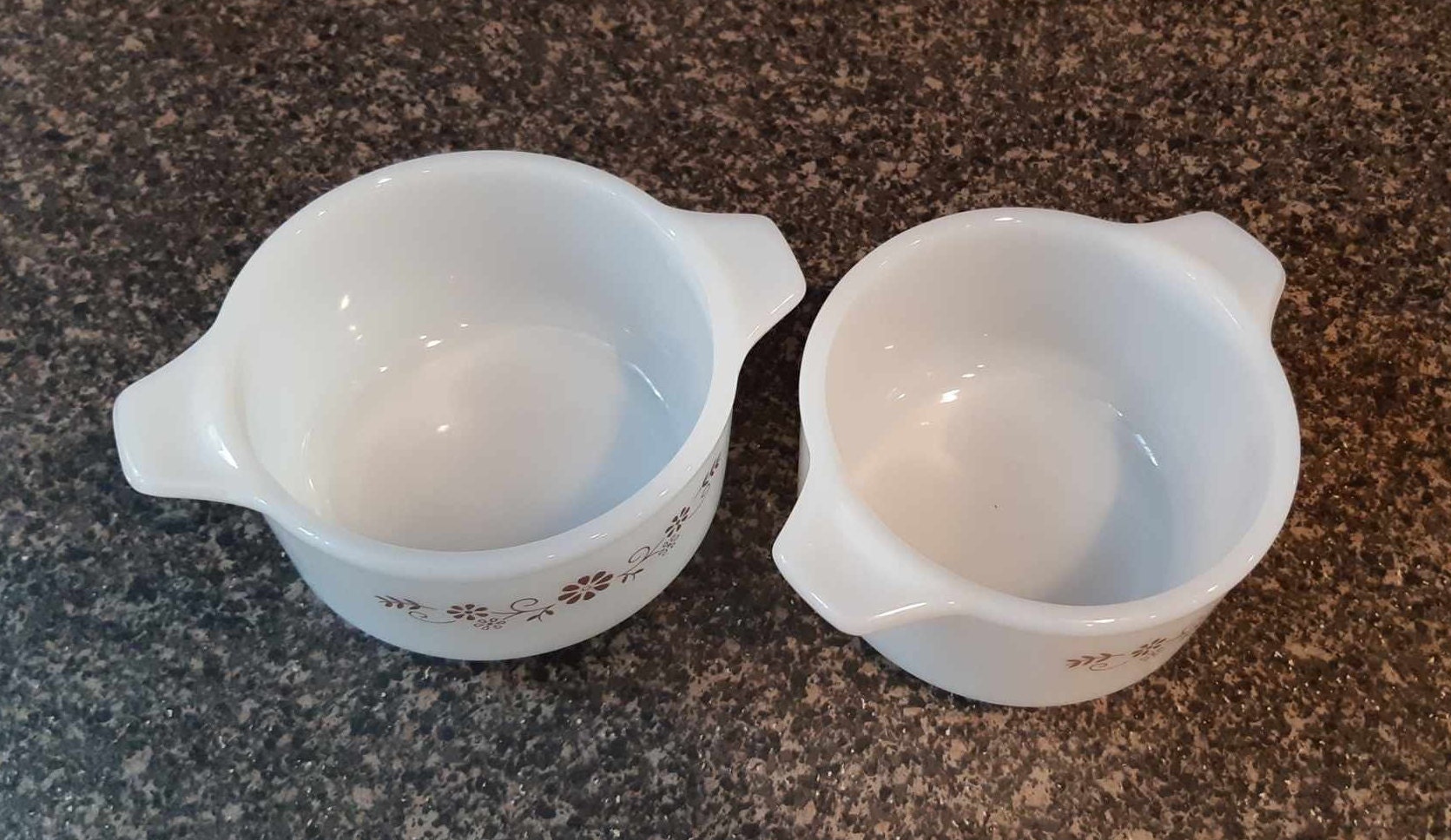 Dynaware Individual Serving Size Casserole Dish Set of Two Vintage ...
