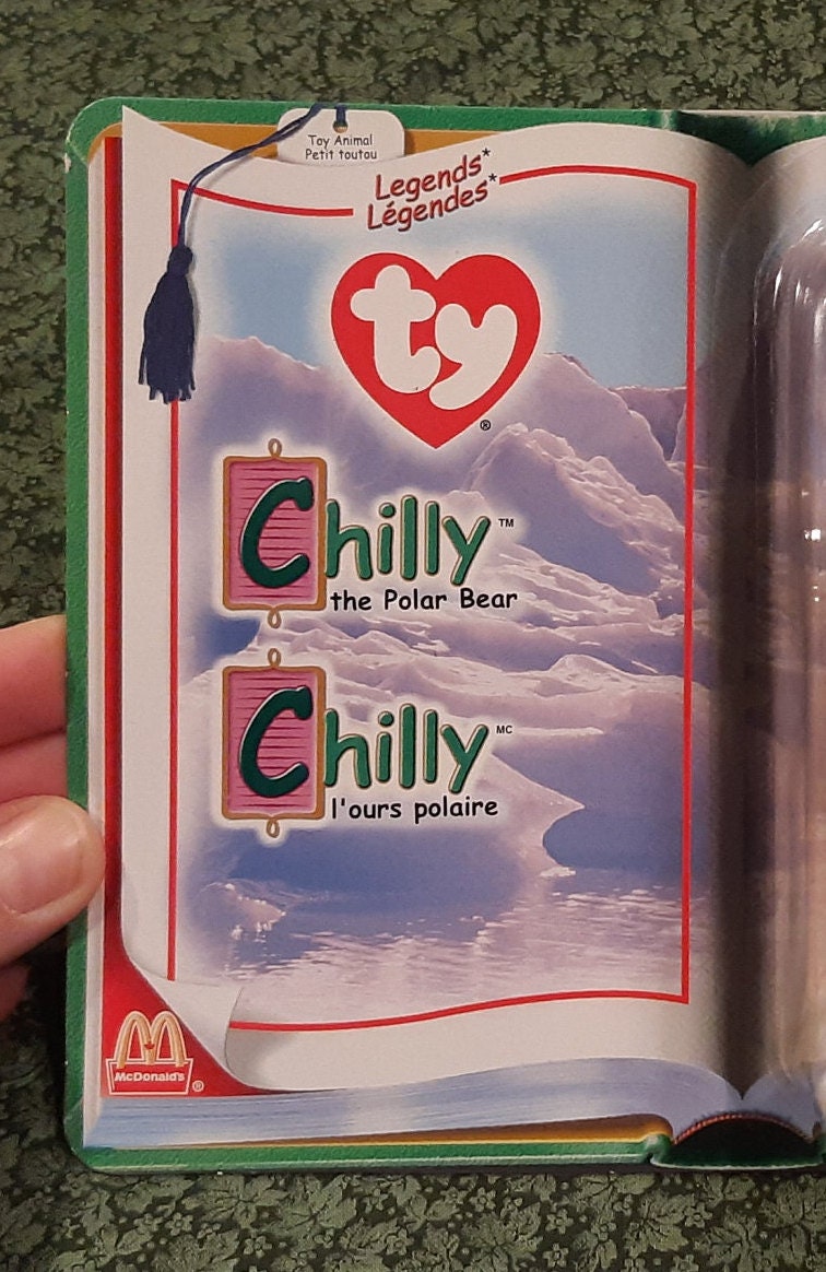 Ty Beanie Baby - Chilly the Polar Bear - New in Package Toy - Vintage ...