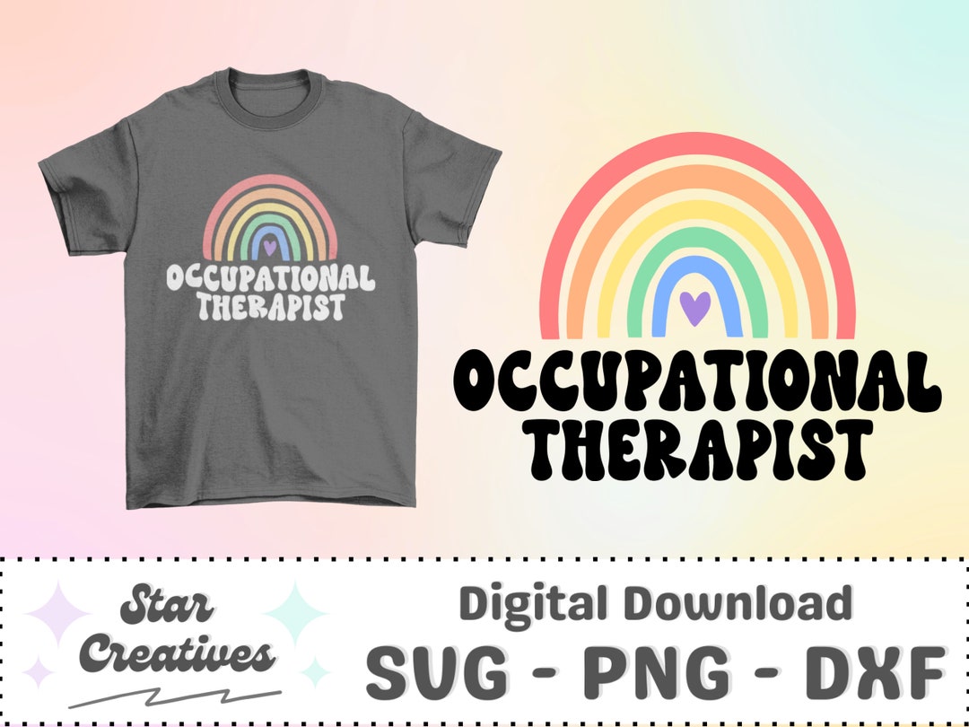 Occupational Therapist SVG PNG, Groovy Svg, Retro Ot Shirt, Rainbow Svg ...