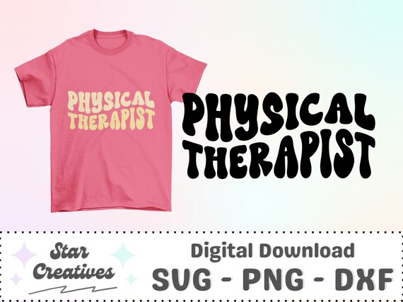 Physical Therapist SVG PNG Groovy Svg Pt Svg Therapist Svg - Etsy