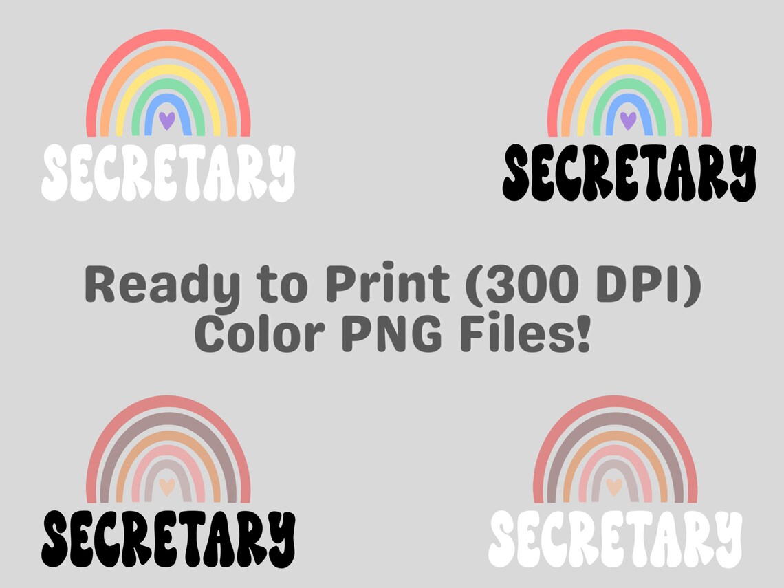 Secretary SVG PNG Groovy Svg Retro School Secretary Shirt - Etsy