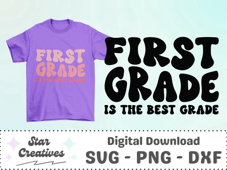 First Grade SVG PNG, 1st Grade, Groovy Svg, Back to School Svg, Groovy ...