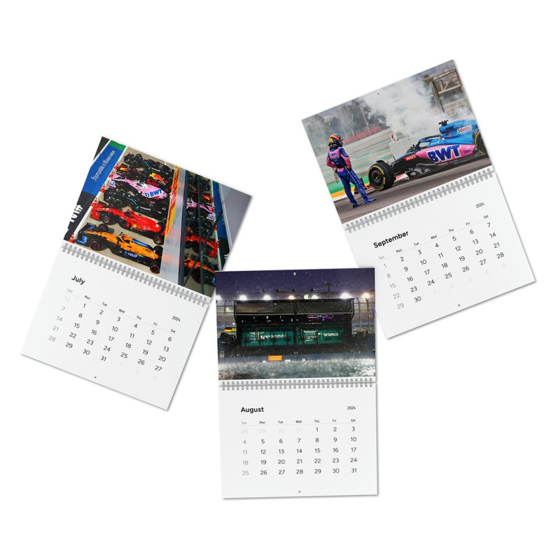 Formula 1 2024 Calendar F1 Grand Prix With: Hamilton Verstappen Leclerc ...
