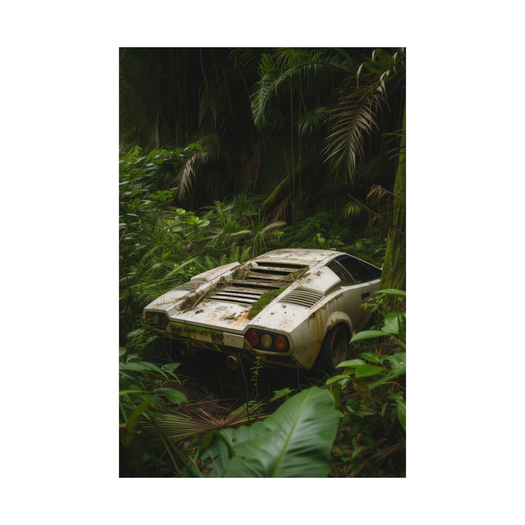 Lamborghini Diablo Poster | Rainforest Crash | Nature Lambo - Etsy