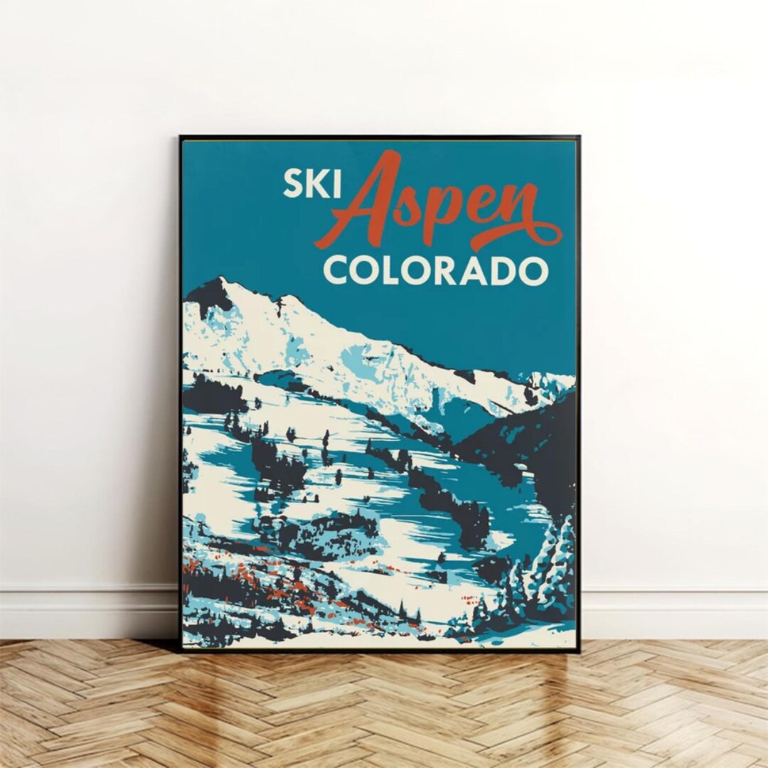 Vintage Ski Aspen Poster Poster - Etsy