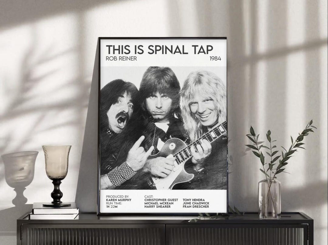 Spinal Tap Inspired Film Poster Music Cinema Art Print Pencil Sketch ...
