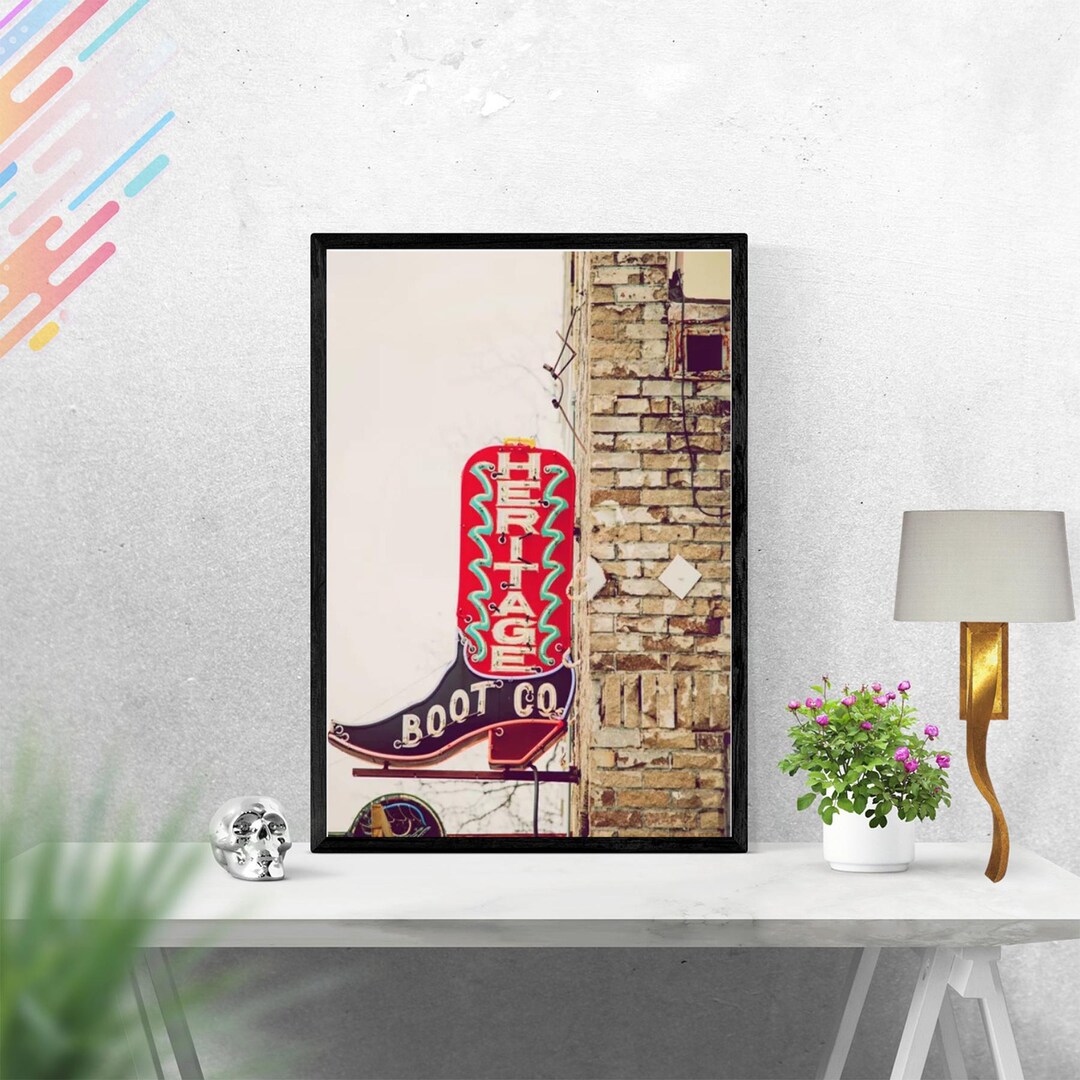 Downtown Austin Texas Neon Poster - Etsy