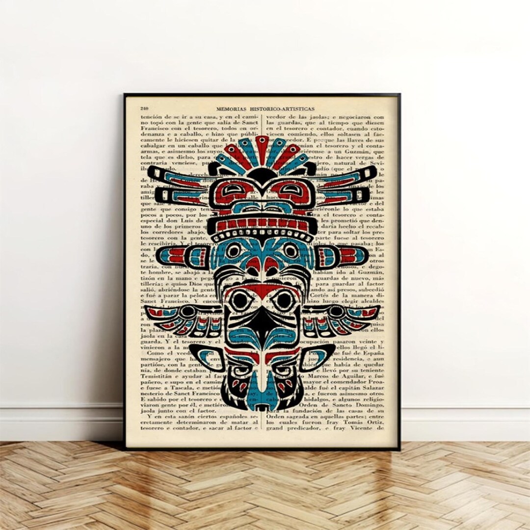 Native American Art Animal Totem Dictionary Art Print Poster - Etsy