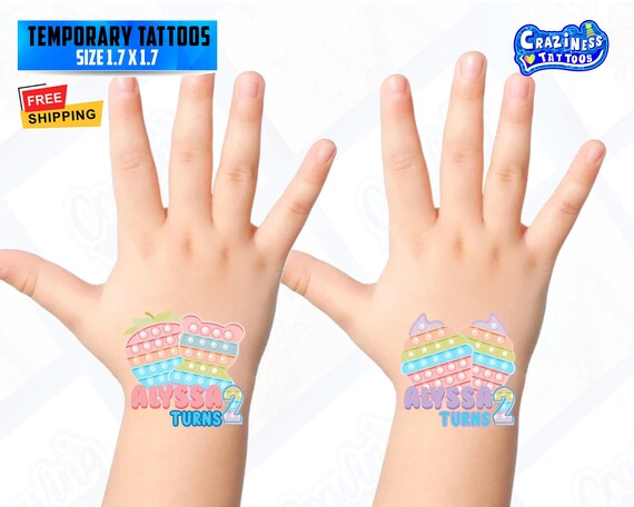 Pop It Toy Tattoos Pop It Fidget Toy Tattoos Pop It - Etsy