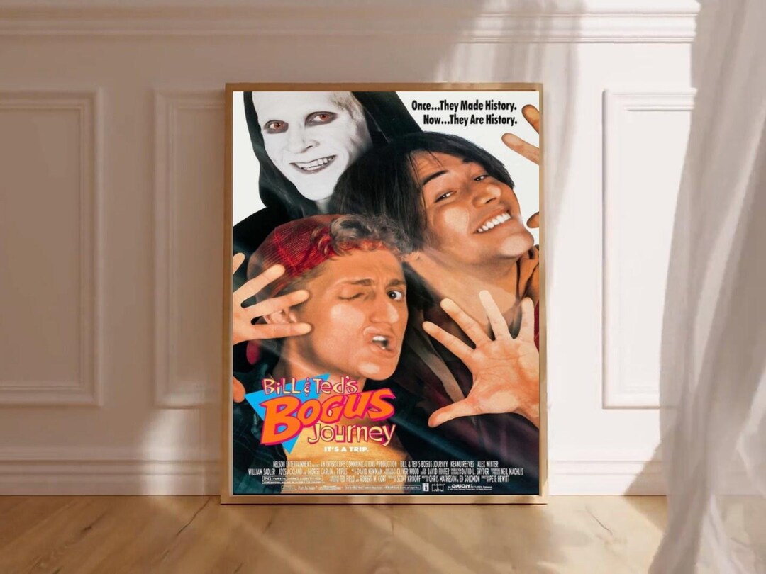 Bill Teds Bogus Journey Movie Poster Classic 90s Vintage Poster Wall ...