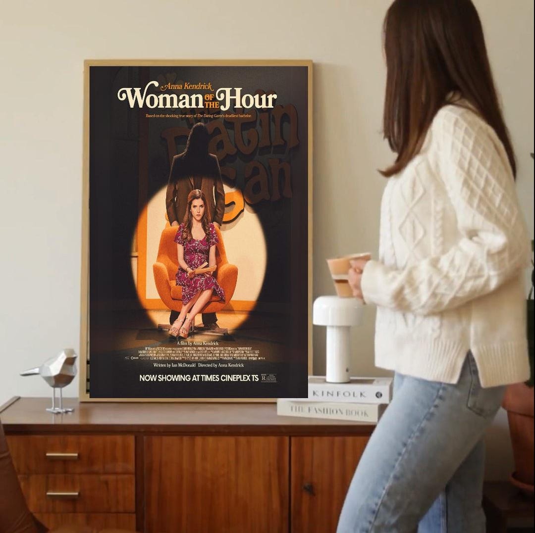 Woman of the Hour 2023 Cinema Movie Poster Anna Kendrick Film Art Print ...