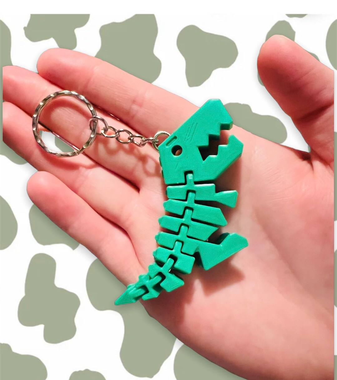 Flexi Rex Dinosaur Fidget Toy 3D Keychain Custom Kids Gift - Etsy