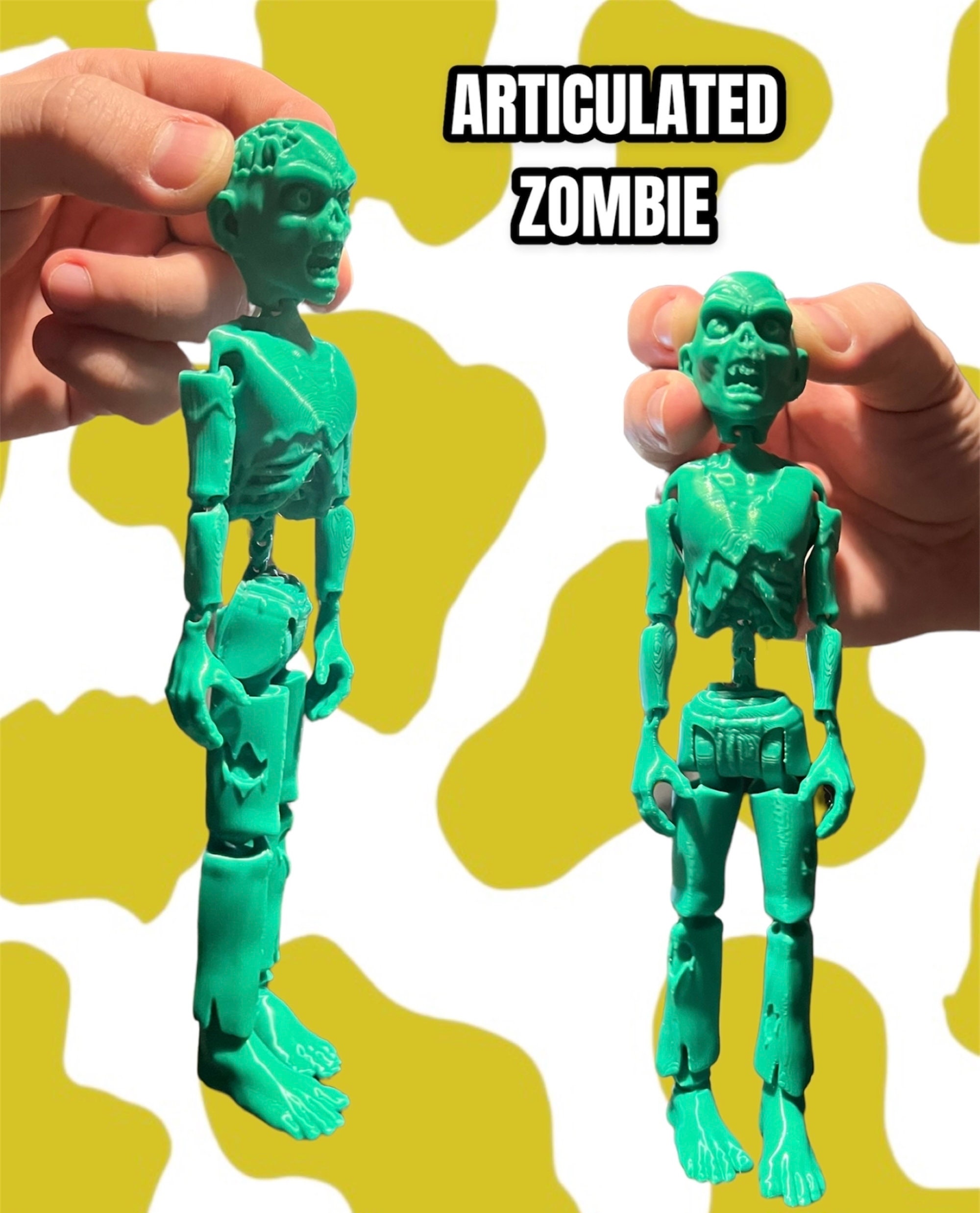 3D Printed Articulated Zombie, Perfect for Halloween Decorations! - Etsy